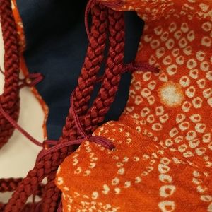 Vintage | Bags | Kinchaku Drawstring Purse Traditional Japanese Kimono ...
